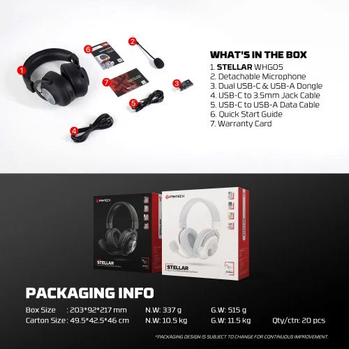 FANTECH WHG05 STELLAR Multiplatform Wireless Gaming Headset Price in BD