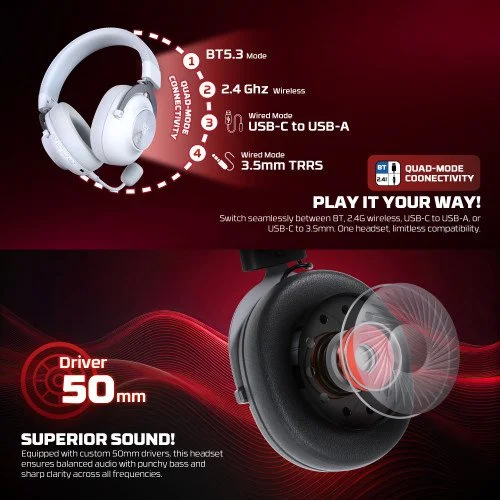 FANTECH WHG05 STELLAR Multiplatform Wireless Gaming Headset Price in BD