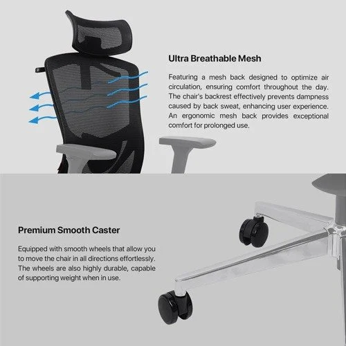 FANTECH OCA259 Pro Premium Mesh Office Chair Price in BD
