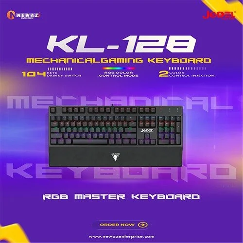 Latect Price Of JEDEL GAMING KL128 RGB MECHANICAL GAMING KEYBOARD In BD