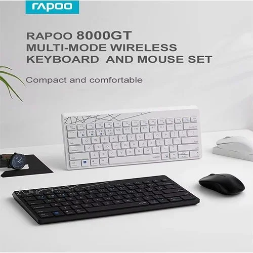 Rapoo 8000GT Multi-mode Silent Wireless Keyboard Mouse Combo price in bd
